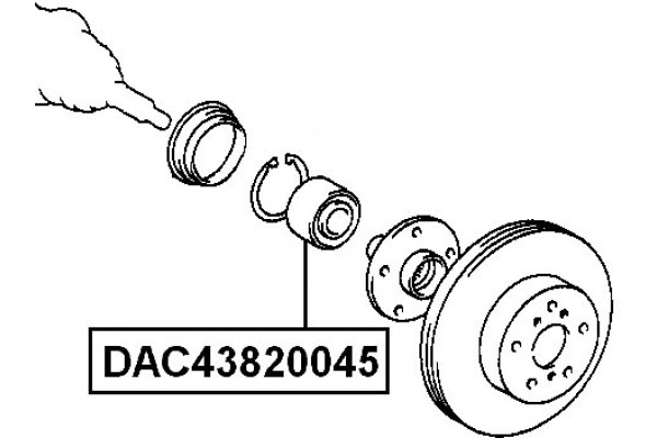 FeBest DAC43820045 90369-43008,90369-43009