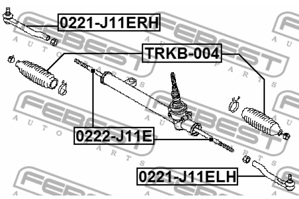 FeBest 0222-J11E 48001-4EH0B_ER,48 52 125 18R,48001-4EH0A_ER