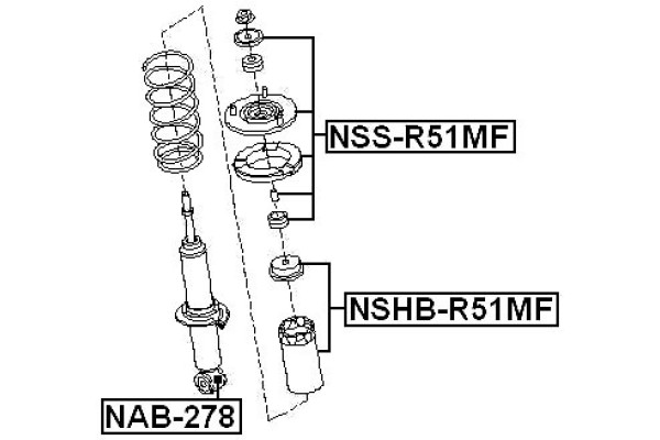 FeBest NAB-278 56219-5X00A,56100-EB31D_BS