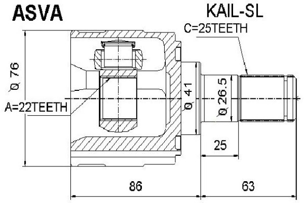 ASVA KAIL-SL 49536-1M001,49536-1R001,49536-1R001,49592-A63A5,49592 ...