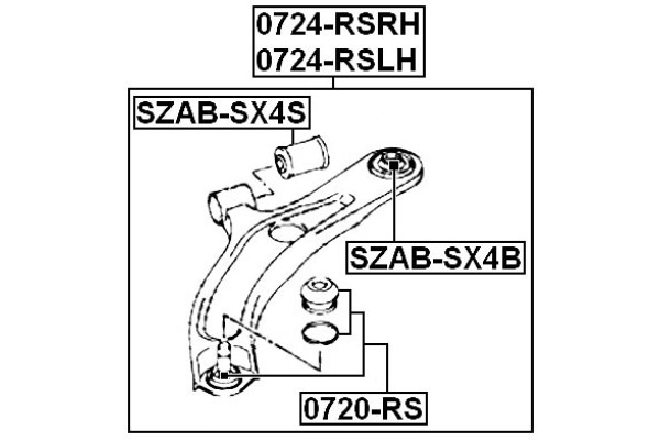 FeBest SZAB-SX4B 45540-63J00,45201-61M00_BH,45201-M74L20_BHR,45540 ...