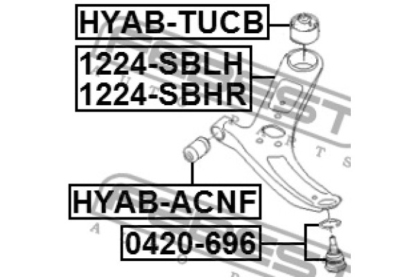 FeBest 1224-SBLH 54500-4L000,54500-1R000,54500-4L000