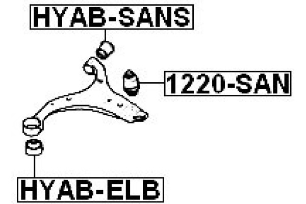 FeBest HYAB-SANS 54551-2B000,54550-2P000,54551-4H000