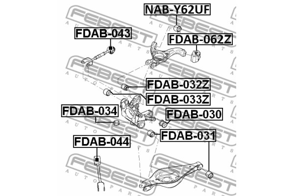 FeBest FDAB-034 BB5Z-5B758-A_BHL,55253-D7000,BB5Z-5B759-A_BHL,55253 ...
