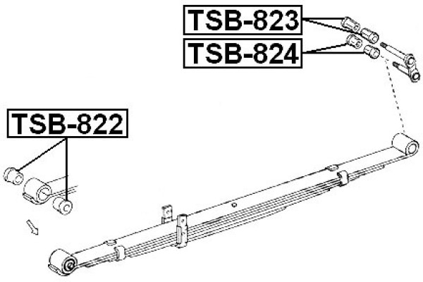 FeBest TSB-824 90385-T0002,90385-T0017,90385-T0010