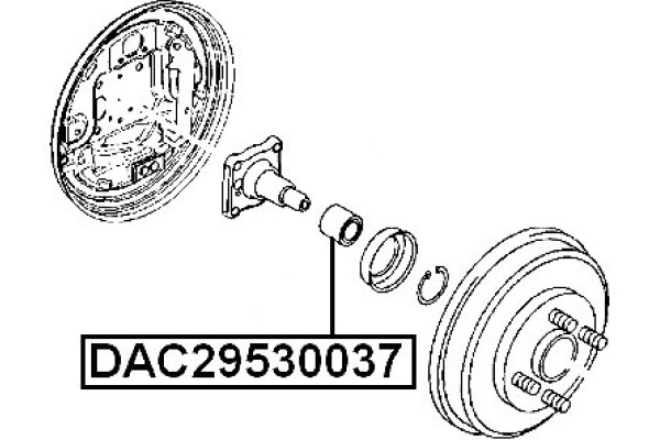 FeBest DAC29530037 D350-26-151C,YS4Z-1A049-AA