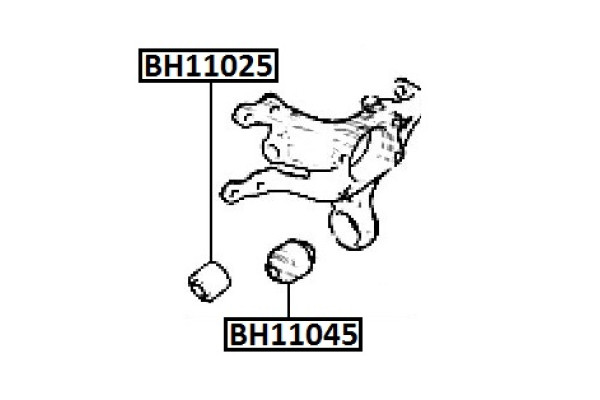 BUSH, SUSPENSION HYUNDAI 52773-2G000