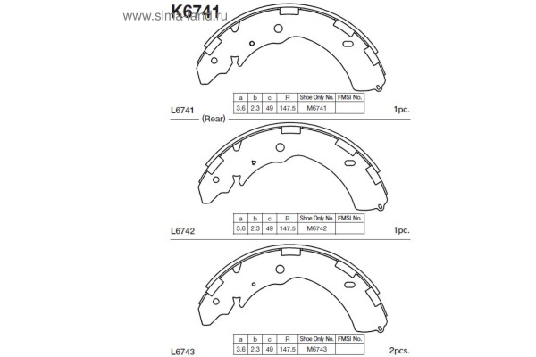 KASHIYAMA K6741 4600A106,4600A122,8-97947-802-0,94726878