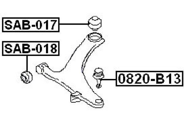 FeBest SAB-018 20204-AJ000,20204-AG000,20204-AG030,20204-AG040,20204-SG000