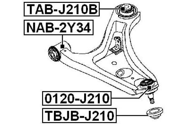 FeBest TAB-J210B 48068-B4011_BHR,48069-B4011_BHR,48069-B4010_BHR,48068 ...