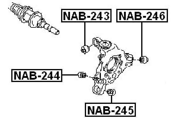 FeBest NAB-244 55148-AL500,55148-AR000,55148-8J000,55148-JA00A