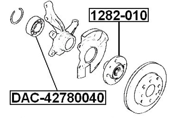 FeBest DAC42780040 51720-2H000,51720-0Q000,51720-2K000,51720-0Q000