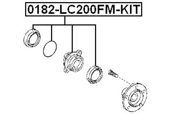 FeBest 0182-LC200FM-KIT 43570-60031,43570-0C010,43570-60030