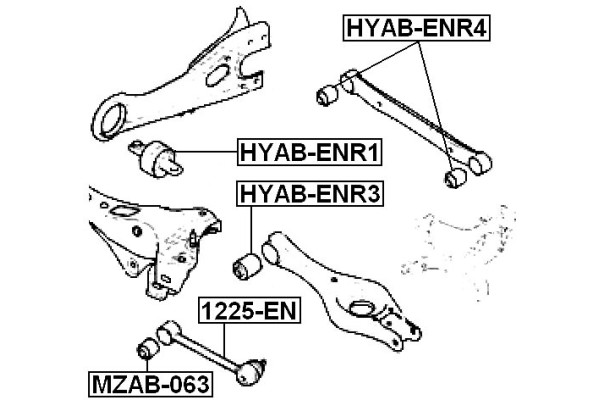 FeBest 1225-EN 55250-2H000,55250-1D000,55250-1H000,55250-2G001,55250-2S000