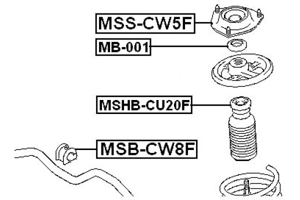 FeBest MSS-CW5F MN101372,5085461AB,MR101372