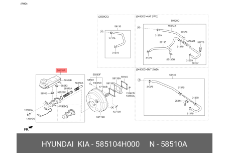 HYUNDAI 58510-4H000 58510-4H000