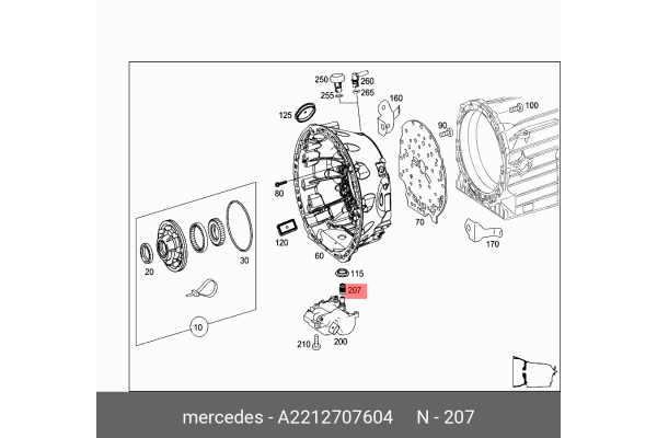 MERCEDES-BENZ A2212707604 A2212707604