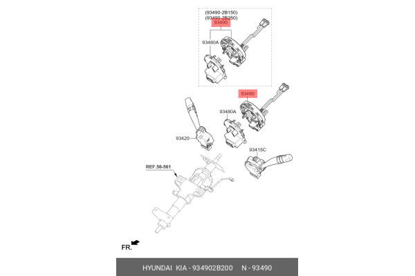 Hyundai / KIA 934902B200 934902B200