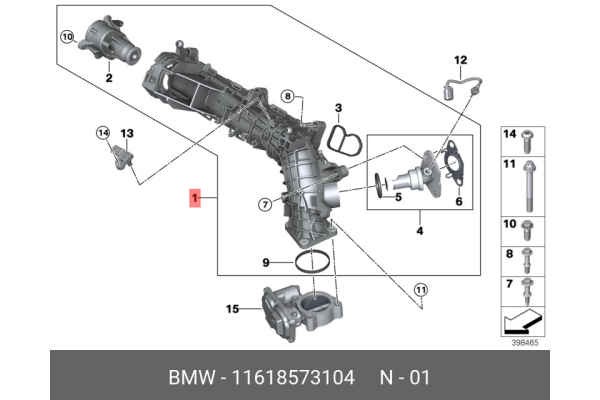 BMW 11618573104 11618573104