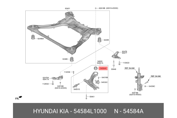 Hyundai / KIA 54584-L1000 54584-L1000,54584N9000