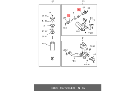 ISUZU 8-97220-043-0 8-97220-043-0