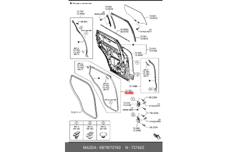 MAZDA KB7W73760 KB7W73760