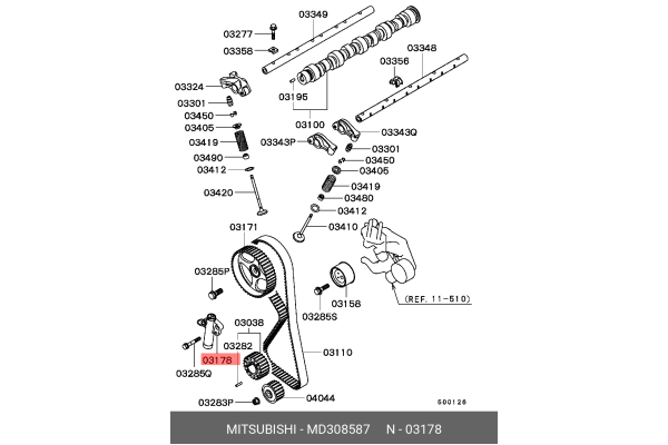 MITSUBISHI MD308587 MD308587