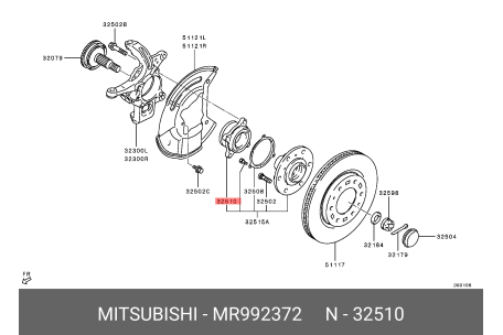 MITSUBISHI MR992372 MR992372,6000609410