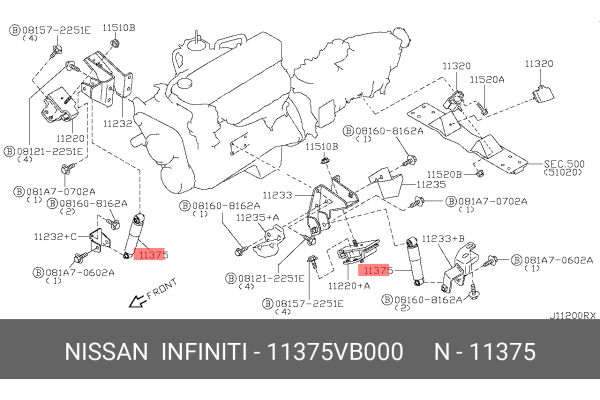 NISSAN 11375VB000 11375VB000
