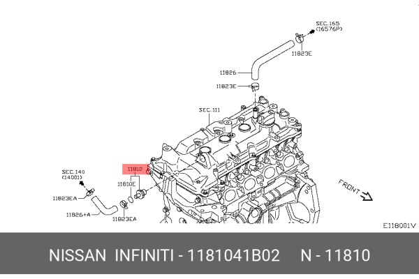 NISSAN 1181041B02 1181041B02