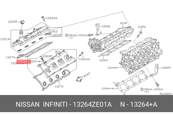NISSAN 13264ZE01A 13264ZE01A