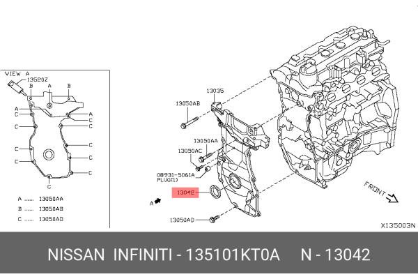 NISSAN 135101KT0A 135101KT0A