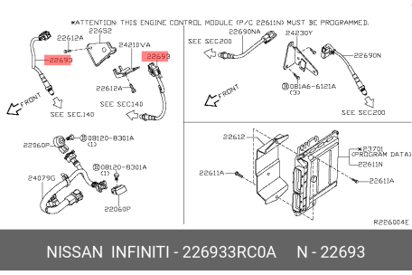 NISSAN 226933RC0A 226933RC0A