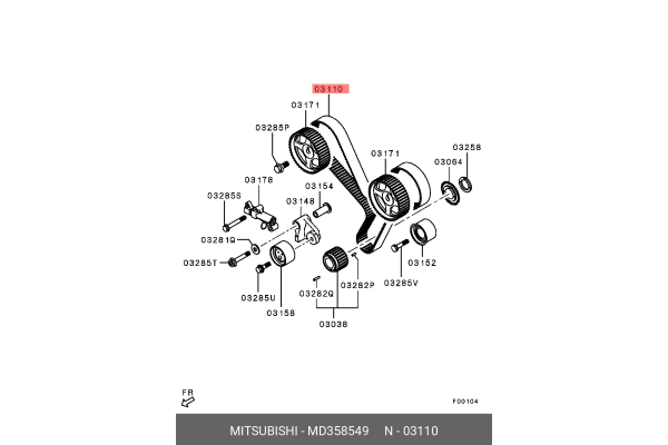 MITSUBISHI MD358549 24312-3B000,243123B000,MD345595,MD358549,MD372183