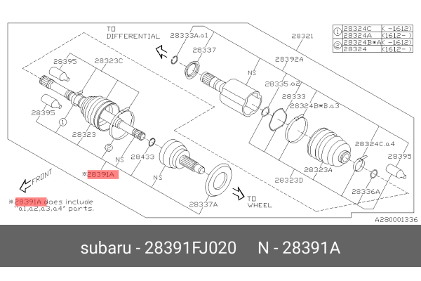 SUBARU 28391FJ020 28321-FJ020_JCO,28391FJ020