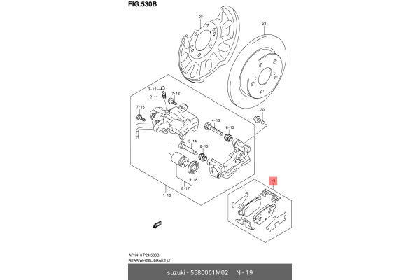 SUZUKI 55800-61M02 55800-61M02,55800-68L20,55800-61M00