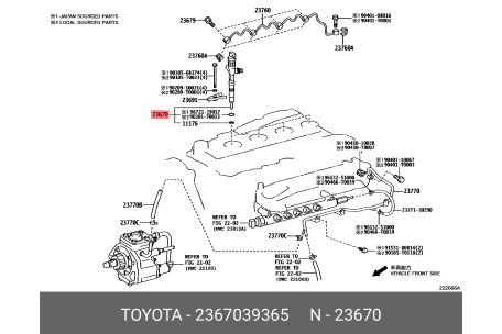 TOYOTA 2367039365 2367039365