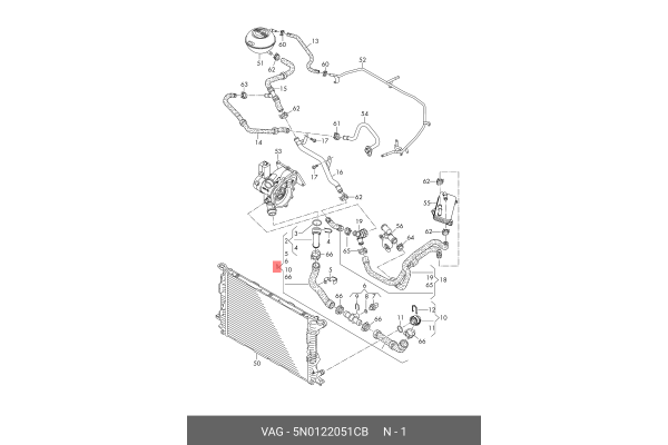 VOLKSWAGEN 5N0122051CB 5N0122051CB
