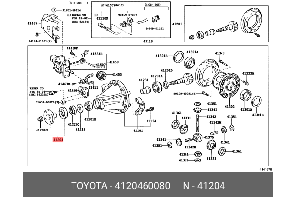 TOYOTA 4120460080 4120460080
