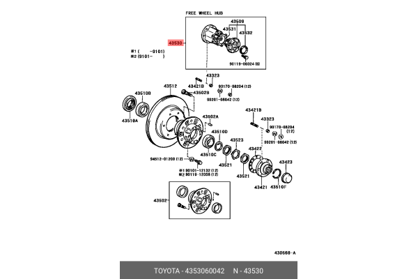 TOYOTA 4353060042 4353060042