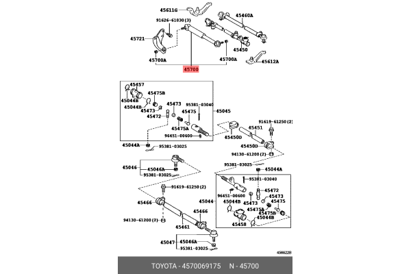 TOYOTA 4570069175 4570069175