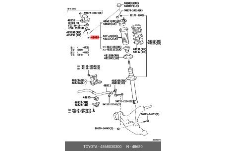 TOYOTA 4868030300 4868030300