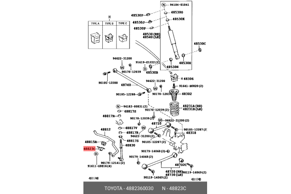 TOYOTA 4882360030 4882360030