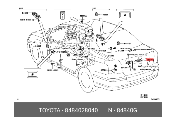 TOYOTA 8484028040 8484028040