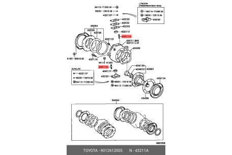TOYOTA 9012612005 9012612005