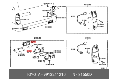 TOYOTA 9913211210 9913211210