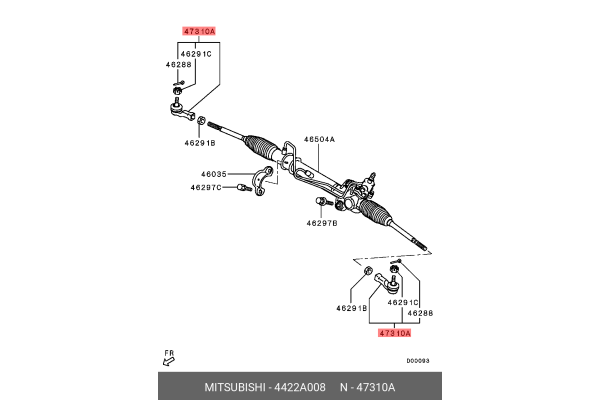 MITSUBISHI 4422A008 4422A095