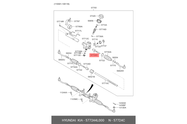 KIA 57724-4L000 57724-4L000,57724-4L000