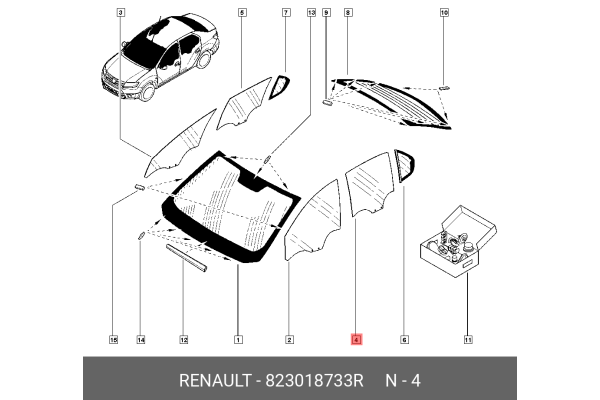 RENAULT 823018733R 823018733R