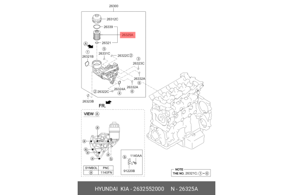 HYUNDAI 26325-52000 26311-52001,26325-52002,26325-52003,26325-52000